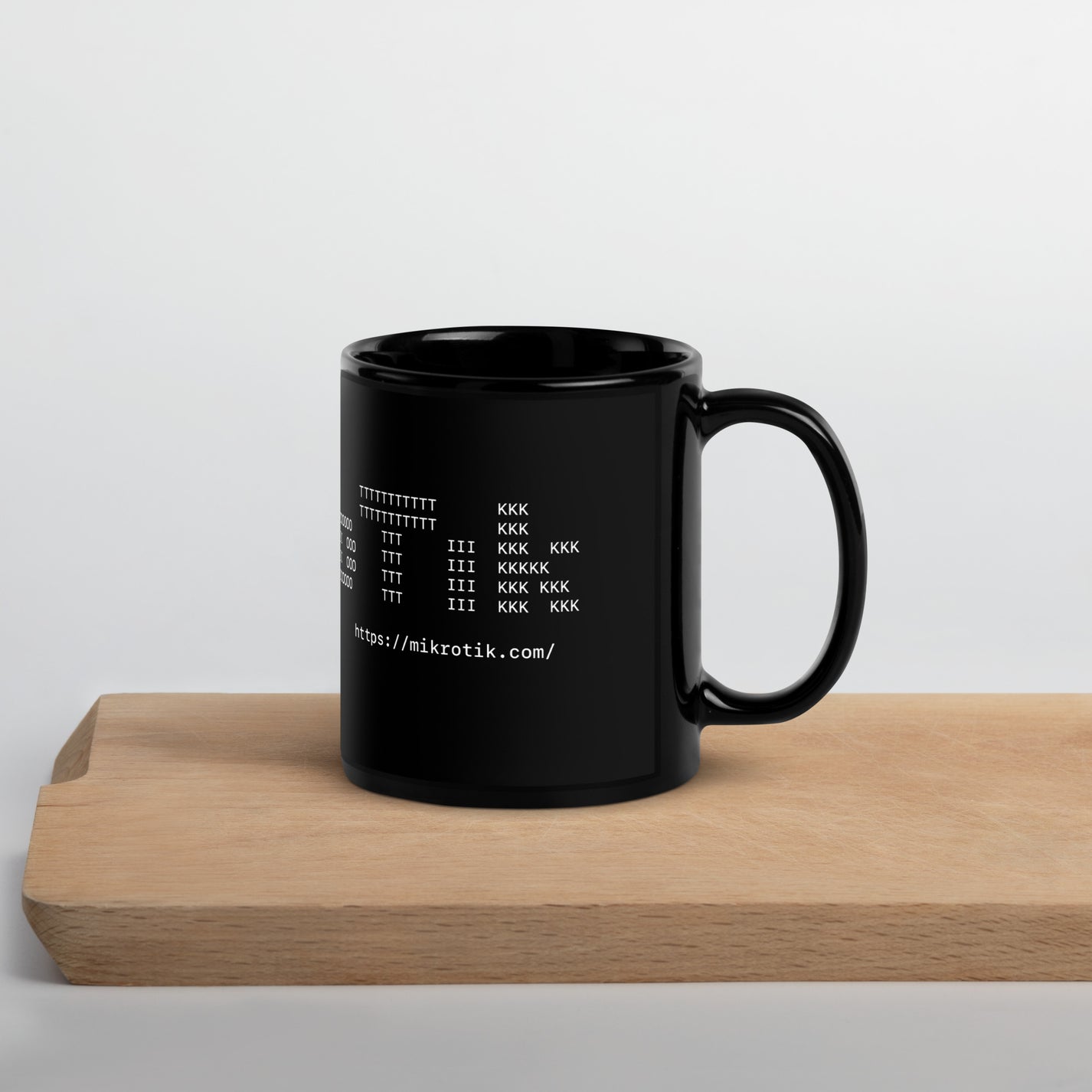 ASCII Glossy Mug – mikrotik-merch